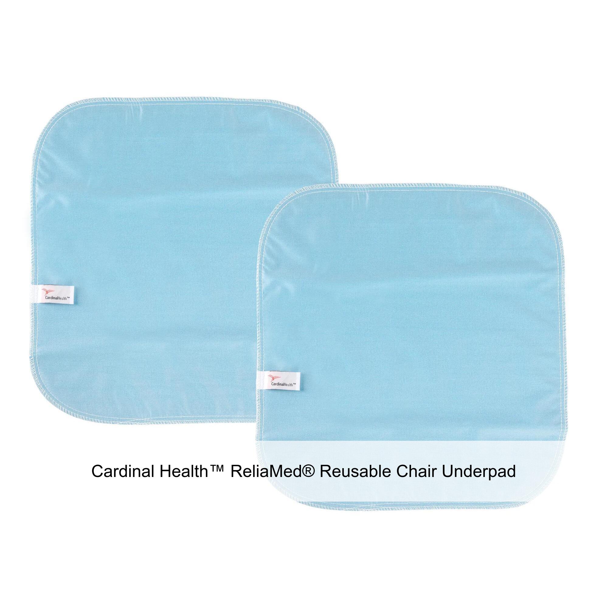 Cardinal Health™ ReliaMed® Reusable Chair Underpad, Blue, 18 x 18IN ...
